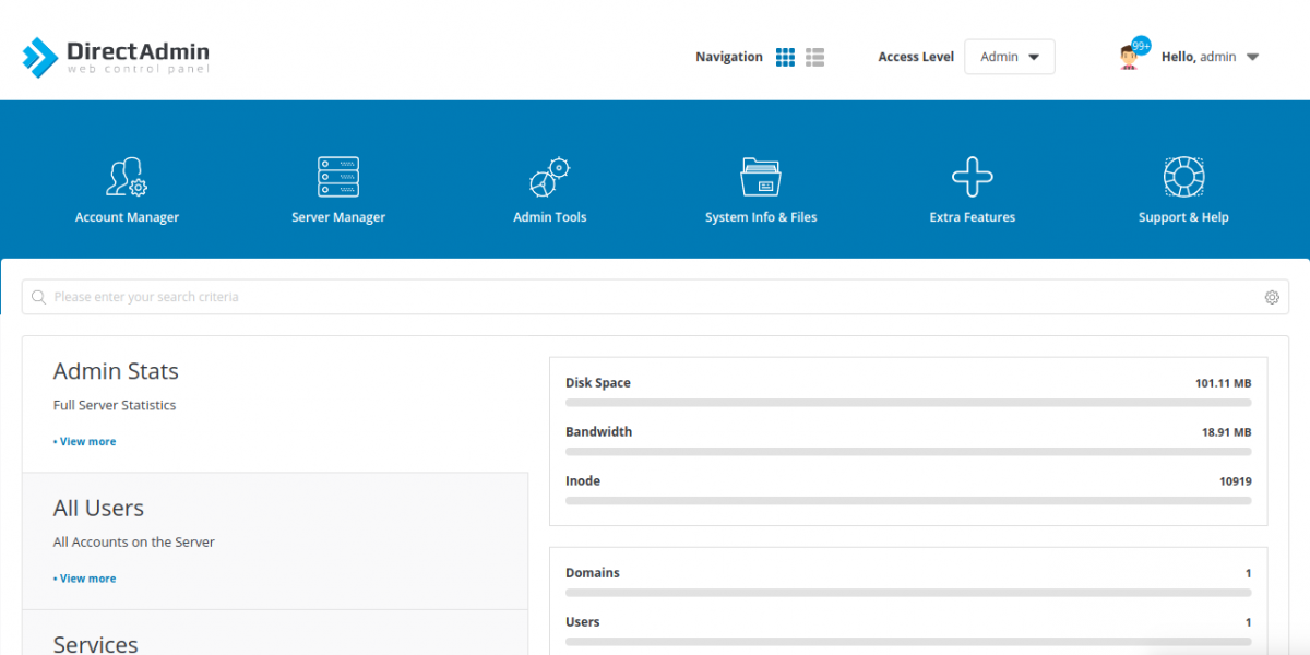 cPanel to DirectAdmin Migration