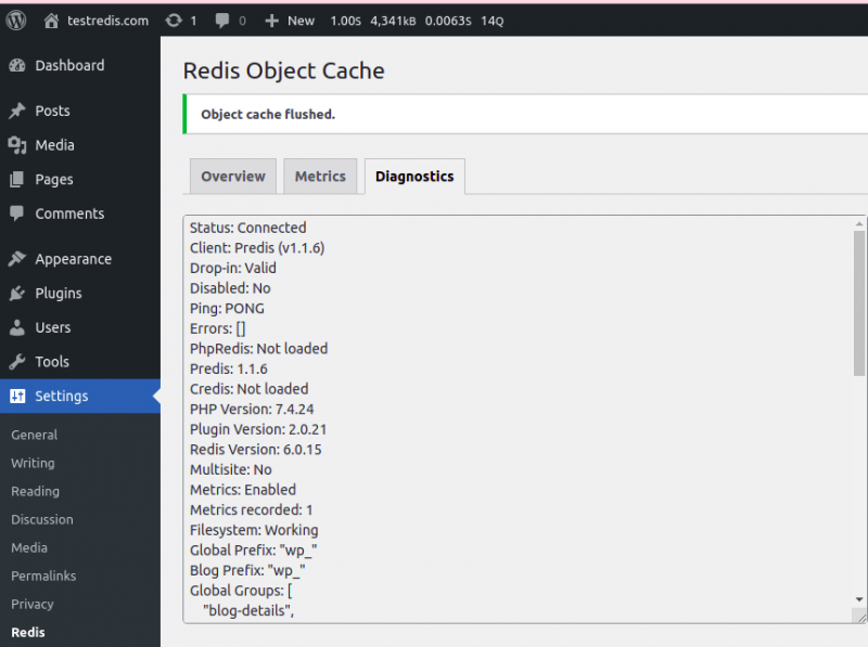 How to Setup redis on wordpress with docker for High Performance.