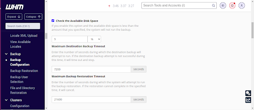 How to Configure Backup for WHM/cPanel